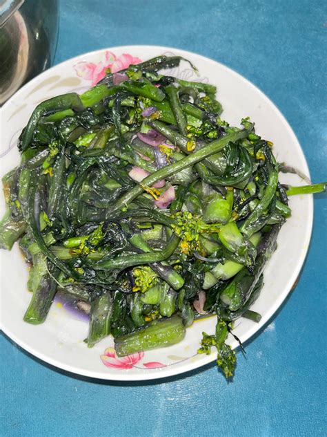 【炝炒红菜苔图片】陆露1206下厨房