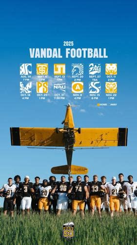 Idaho Football Release 2025 Home Schedule Kickoff Times Sports
