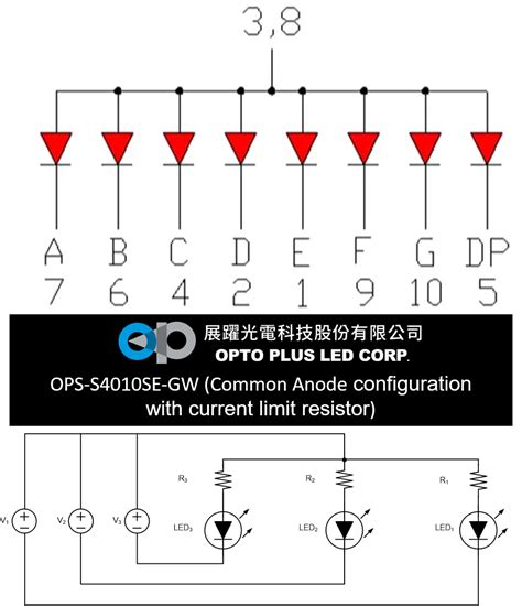 Basic LED Configuration Anode Cathode Direct OPTO PLUS LED