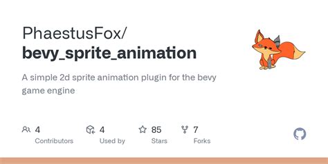 Github Phaestusfox Bevy Sprite Animation A Simple D Sprite Animation Plugin For The Bevy