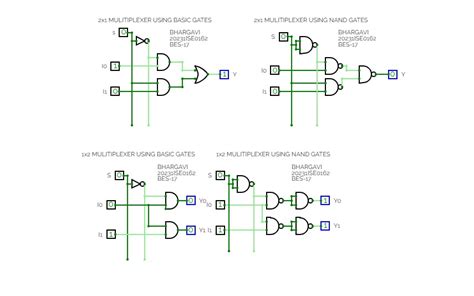 Circuitverse Design Of Multiplexer And Demultiplexer