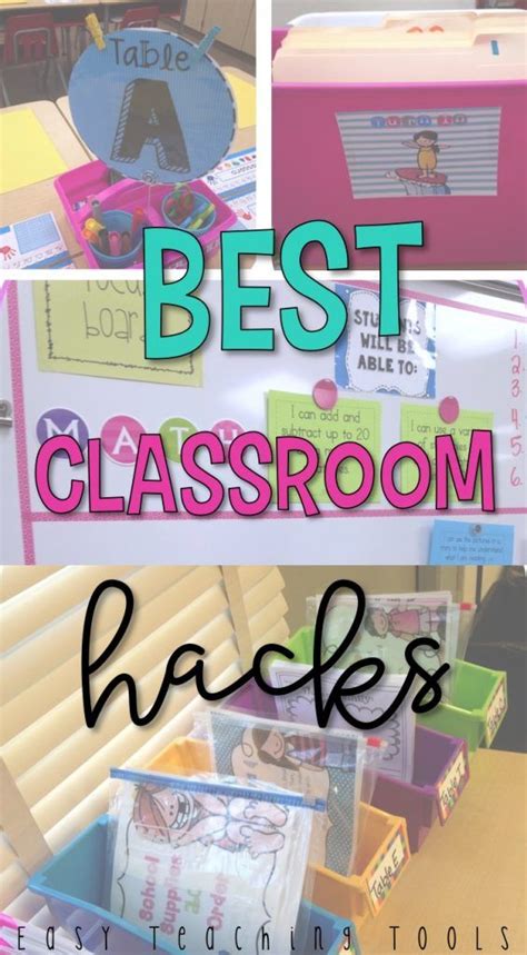 Classroom Hacks You Can Use Tomorrow In Your Classroom Classroom Hacks Classroom Organization
