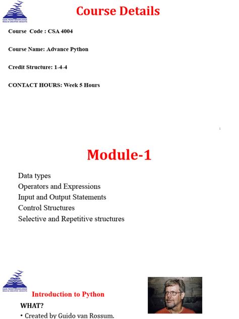 Module 1 Advance Python Pdf Data Type Python Programming Language