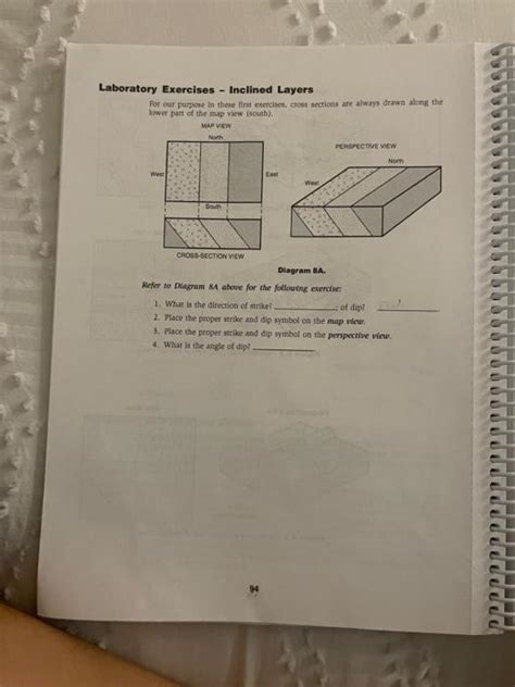 Solved Laboratory Exercises Inclined Layers For Our