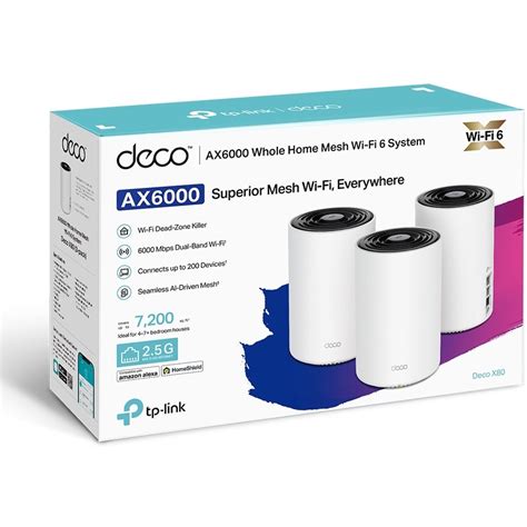 Sistem Wi Fi Mesh Tp Link Deco X Pack Wi Fi Dual Band Ax X Gbps Port X