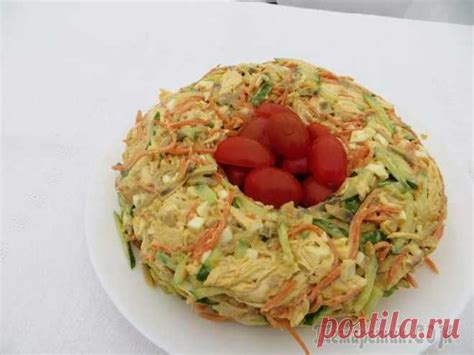 Вкусный салат на Пасхальный стол Интересный салатик на праздничный с ...
