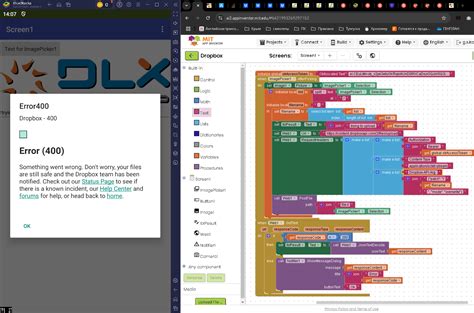 Unable To Upload Files To Dropbox Mit App Inventor Help Mit App Inventor Community