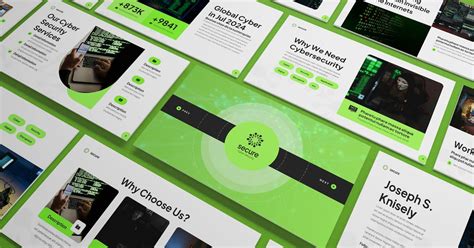 Secure Cyber Security Powerpoint Template Incl Technology And Digital Envato
