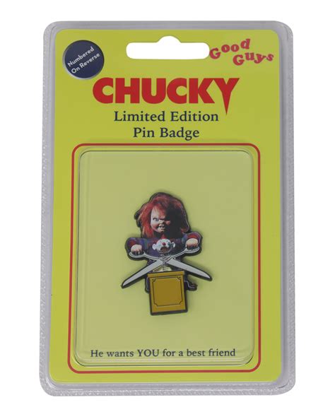 Chucky Lapel Pin Limited Edition Horror Shop Com