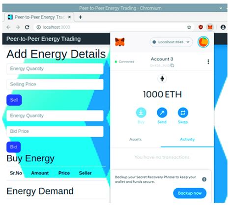 User Interface For Peer To Peer Energy Trading Download Scientific