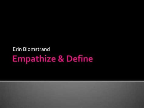 Sparzo Empathy Map Stanford Design Thinking Ppt