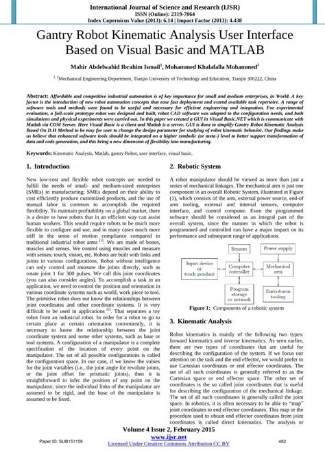 Pdf Gantry Robot Kinematic Analysis User Interface Based On Dokumen Tips