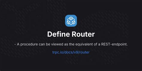 define router trpc