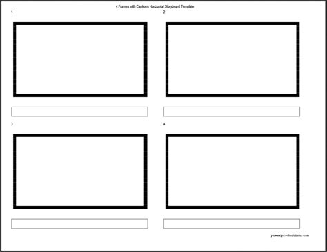 Storyboard Template 4 Boxes
