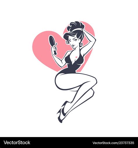 Mirror Girl Sexy Vector Images Over 300