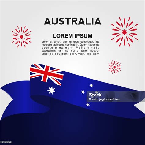 해피 오스트레일리아 데이 디자인 템플릿 배경 1월에 대한 스톡 벡터 아트 및 기타 이미지 1월 Australia Day 공휴일 Istock