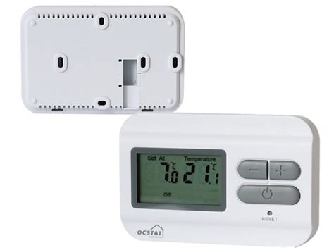 Riseem Push Button Easy Reader Non Programmable Manual Room Thermostat Digital Electric Room