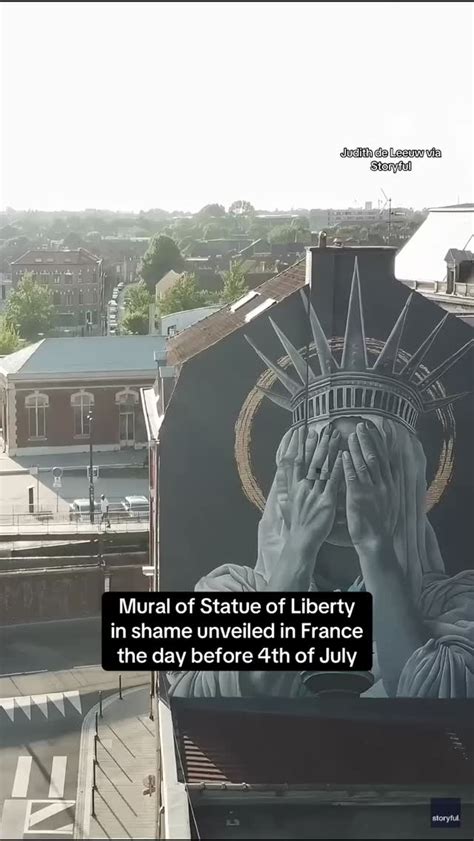 Statue Of Liberty Mural In France