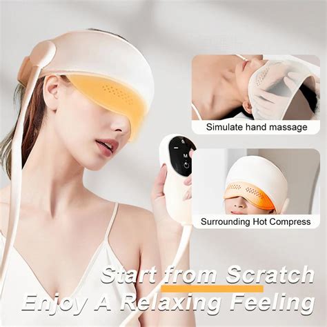 Electric Head Massager Scalp With Compress Air Bag Massager And Heat Knead Portable Deep Relaxation