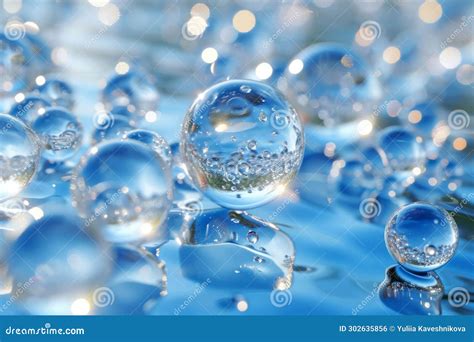 Water Molecule Hydrogen Oxygen Atoms Molecules Magnification Microscope