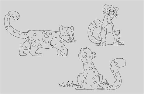 Leopard Cub Sketches By Dannysartworks On Deviantart