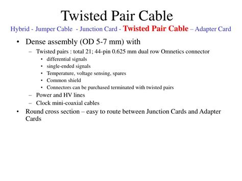 PPT Twisted Pair Cable PowerPoint Presentation Free Download ID