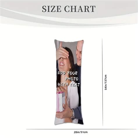 개인 맞춤 플러시 사진 베개 커버 양면 부드럽고 포근 홈 데코 기념일 발렌타인데이 선물에 완벽 20x54인치 Temu