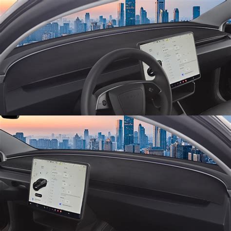 Tesla Model 3 Y 자동차 대시보드용 차광 매트 자외선 차단 차양 매트