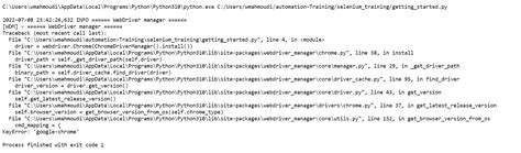 Unable To Use Web Managerchrome To Automatically Update The Chrome Driver Pythonselenium