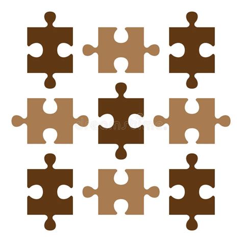 The Concept Of Teamwork And Collaboration In Solving Puzzle Stock Vector Illustration Of