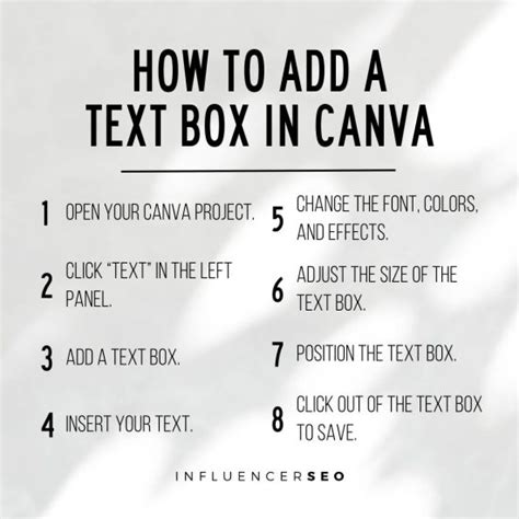 How To Add A Text Box In Canva Influencer SEO