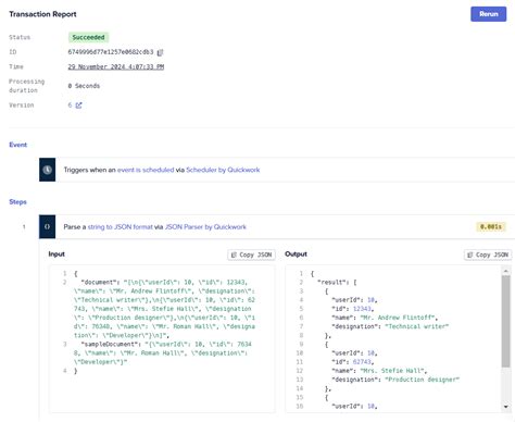 How To Handle Strinied Raw Json Data Using Json Parser Quickwork Support Center