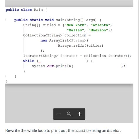 Solved In Java Rewrite The While Loop To Print Out