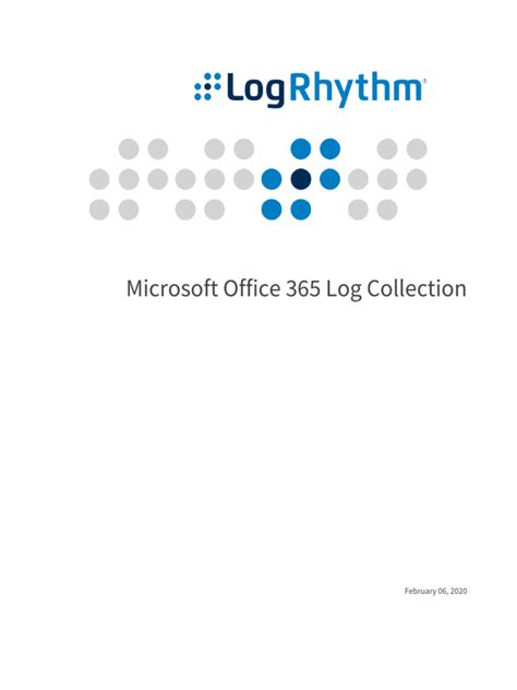 Logrhythm Microsoft Office 365 Log Collection Pdf Public Key Certificate Share Point