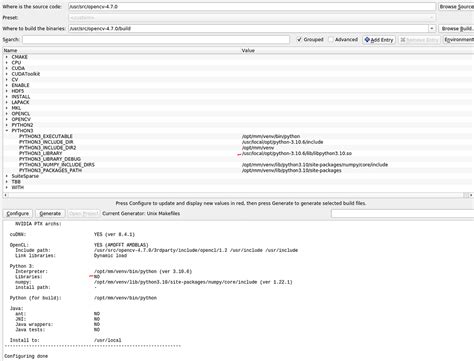Opencv Refuses To Accept Libpython Binary And Fails To Produce Python Module Python Opencv