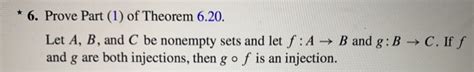 solved 6 prove part 1 of theorem 6 20 let a b and c be