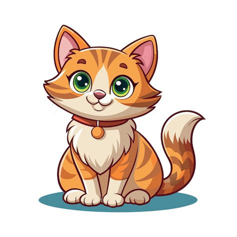 Premium Vector Cute Cat Vector Illustration Art