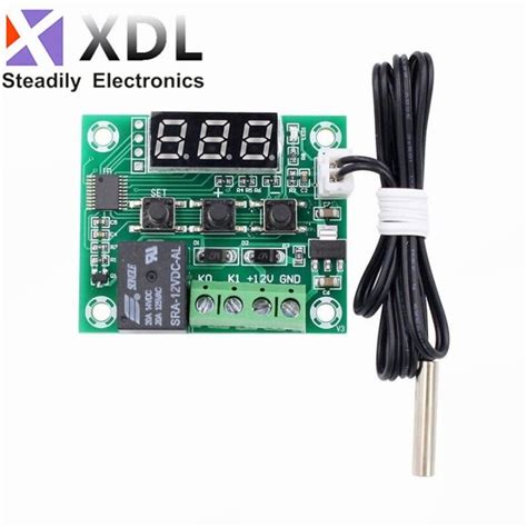 1pcs 12v Digital Temp Thermostat Temperature Controller Sensor Relay Switch 50 110c W1209