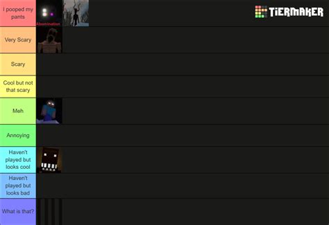 Minecraft Horror Mods Tierlist Tier List Community Rankings Tiermaker