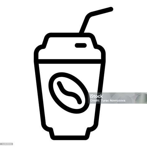 커피 컵 라인 아이콘입니다 뚜껑과 콩 기호가 있는 테이크아웃 뜨거운 음료 머그잔 흰색 배경에 윤곽선 스타일 픽토그램 모바일 웹 디자인을 위한 카페인 또는 카페 벡터 그래픽