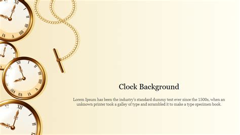Best Clock Background PowerPoint Template Design Presentation