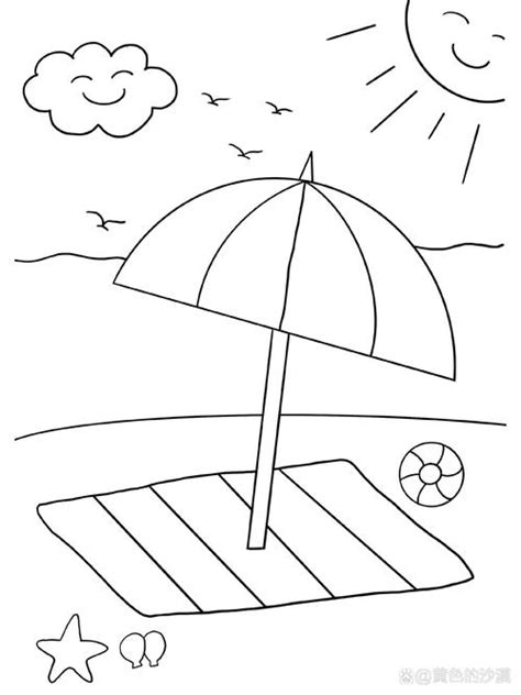 夏天的景色儿童画简笔画怎么画简单19张 儿童画图片大全