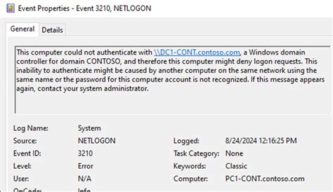 도메인에 가입된 디바이스와 해당 도메인 간의 끊어진 신뢰 관계 windows server microsoft learn