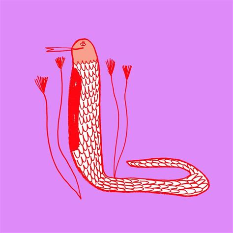 Red Snake Illustration