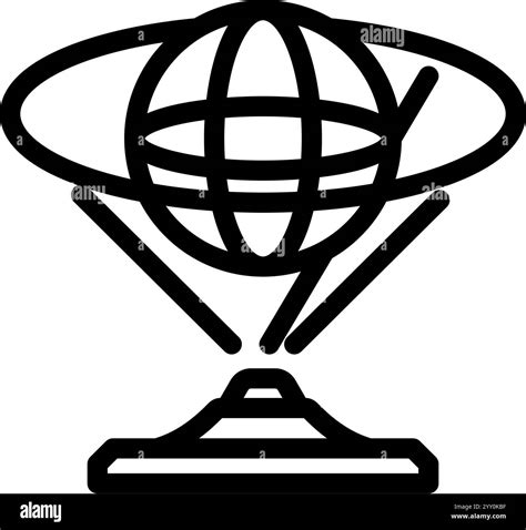 Hologram Augmented Reality Line Icon Vector Illustration Stock Vector Image And Art Alamy