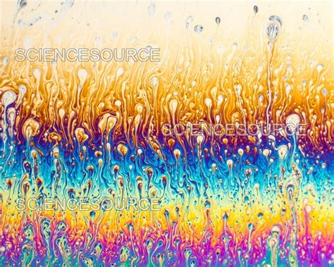 Soap Bubble Film Iridescence Stock Image Science Source Images