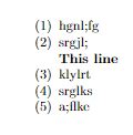 Enumerate How Do I Negatively Indent One Line Of A List TeX LaTeX Stack Exchange