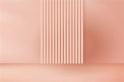 제품의 프리젠 테이션 디스플레이 광고 또는 상업에 대 한 사실적인 배경 벡터 화장품 또는 판매 상품을 위한 미니멀한 배경 난간이 있는 플랫폼 풍경 분홍색 풍경 장식 배경