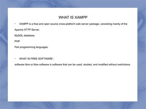 Xampp Ppt Ppt Programming Languages Computing