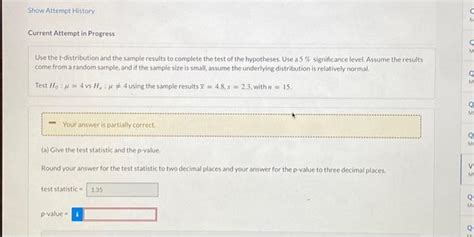 Solved Use The T Distribution And The Sample Results To Chegg